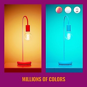 WiZ Color G25 Color Filament LED Smart Bulb - Pack of 1-300 Lumen - E26 Indoor - Connects to Your Existing Wi-Fi - Control with Voice or App + Activate with Motion - Matter Compatible