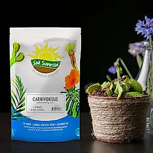 Carnivorous Plant Potting Soil Mix (1 Quart), Ideal Additive for Venus Fly Traps, Sundews, and Pitcher Plants