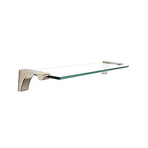 Alno Luna Glass Shelf Size: 18", Finish: Polished Nickel