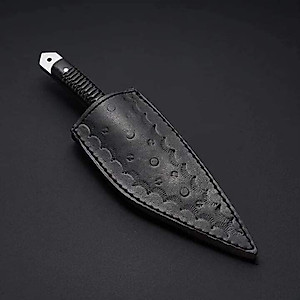 Winwo Custom Handmade Kiridashi Knife,Professional Razor Sharp Hand Forged Japanese Stainless Steel Blade for Woodworking, Marking, Wood Carving, Whittling,Hunting,Survival,Bushcraft, Silver