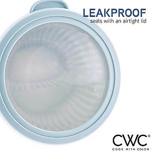 COOK WITH COLOR Prep Bowls with Lids and Cutting Board Set- 3 Pc. Kitchen Cutting Board Set and 12 Piece Nesting Plastic Small Mixing Bowl Set with Lids