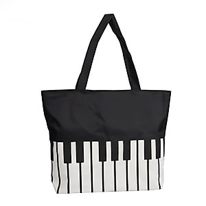COCOMK Handbag Reusable Grocery Bag Shoulder Shopping Bag Tote Bag for Music Teacher Girls Gift Bag