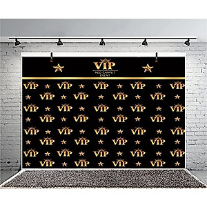 AOFOTO 8x6ft VIP Red Carpet Event Backdrop Star Catwalks Stage Photography Background Cine Film Show Booth Celebrity Activity Premiere Award Movie Ceremony Photo Studio Props Party Banner Wallpaper