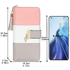 RFID Wallets for Women with Multiple Card Slots and Cellphone Compartment