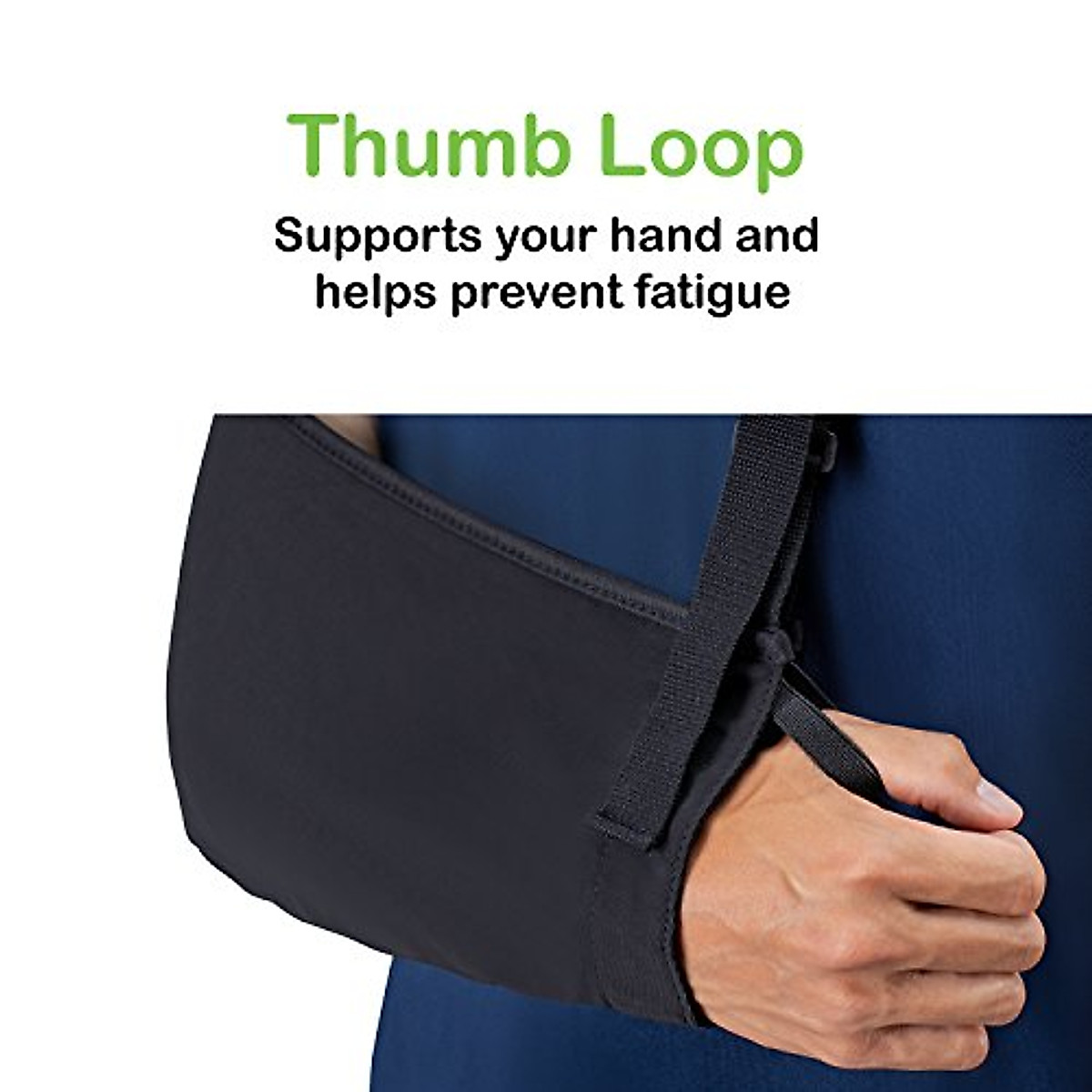 Think Ergo Arm Sling Air: Breathable Medical Sling with Padding on Strap. For Broken & Fractured Bones, Shoulder & Rotator Cuff Support