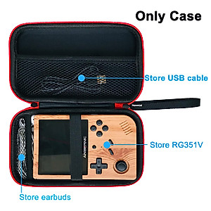 RAWECUD Hard Carrying Case for Handheld Game Console, Console Storage Case