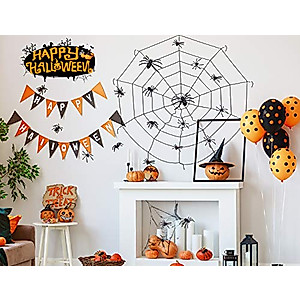 Realistic Plastic Spider Toys Halloween Decorations Fake Spider Toys for Kids 50pcs