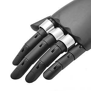 Spinningdaisy Adjustable Brushed Metal Tube Knuckle Ring Set of 3 (Silver Plated Big Size)