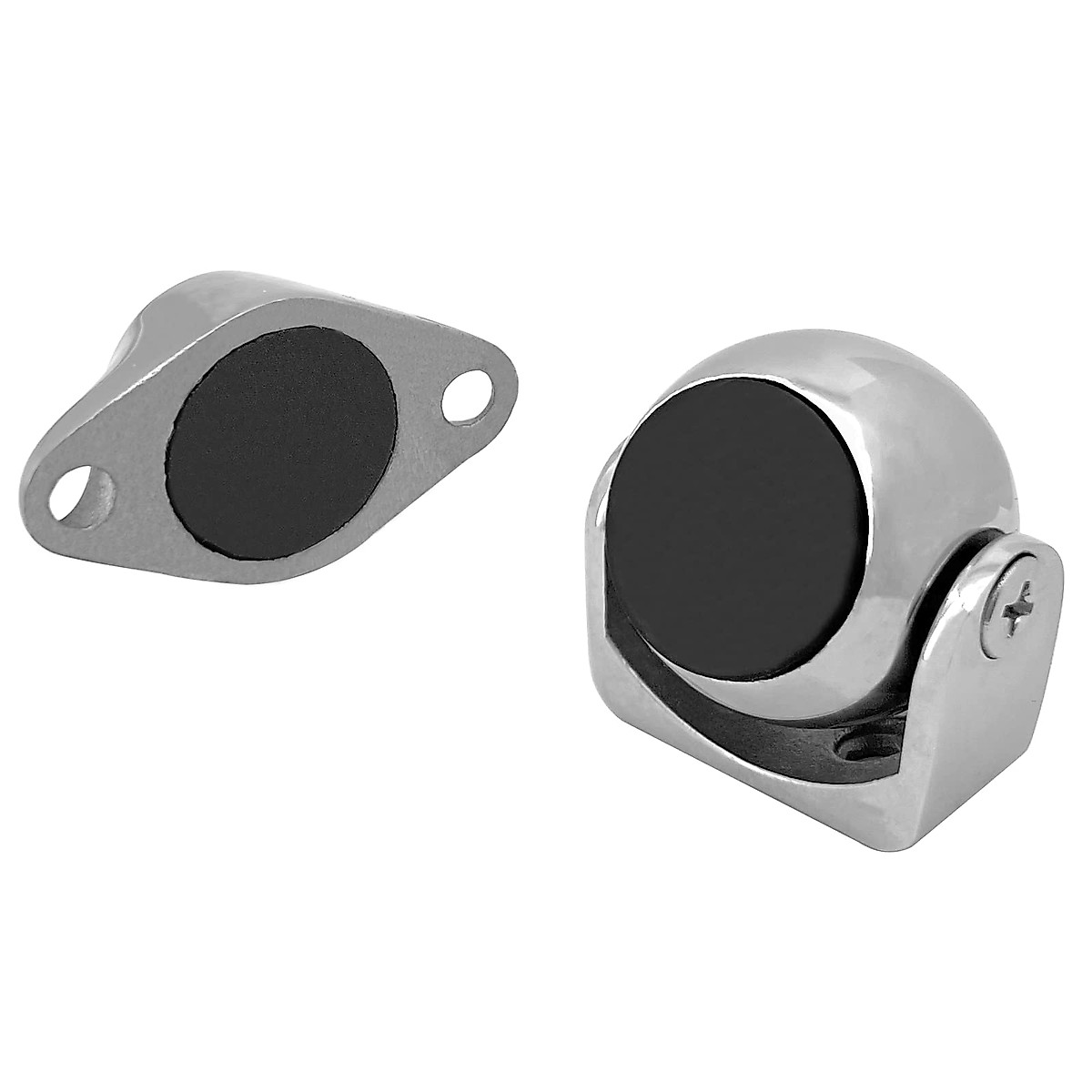 ISURE MARINE Door Stopper 316 Stainless Steel Door Stopper Magnet Door Holder Catch Installation for Yacht Boat Motorhome