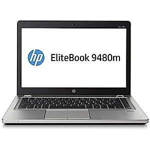 HP EliteBook Folio 9480M 14in Intel Core i7-4600U 2.1GHz 8GB 128GB SSD Windows 10 Professional (Renewed)