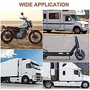 6 Inch Dually Valve Stem Extenders,Set of 2Pcs,Heavey Duty,150mm Straight Metal Dual Wheel Valve Stem Extensions for Truck Tires, RV Tires, Motorhome, Coach, Pickup, Motorcycle, Bike, Trailer