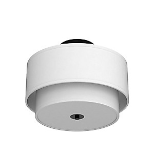 Modern Flush Mount Ceiling Light Fixture - Easric Light Fixtures Ceiling Mount Hallway Light Fixtures Ceiling with White 2-Layer Fabric Shade Drum Ceiling Lights for Bedroom,Living Room,Kitchen,Foyer
