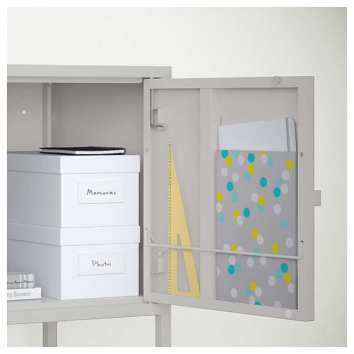 IKEA Lixhult Cabinet, Metal, Gray