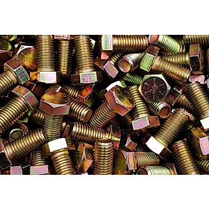 (20) Hex Head 3/4-10 x 1-1/2 Grade 8 Bolts Yellow Zinc Cap Screws