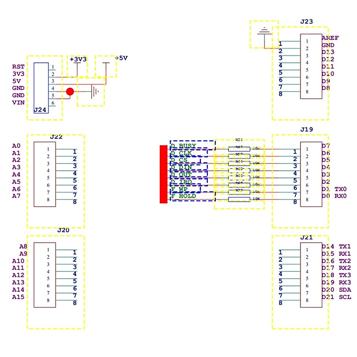 3.2 Inch TFT LCD V2.2 Expansion Board for Mega 2560