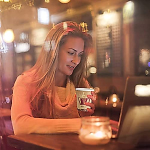 MaxxCore 12 Oz Coffee Cups Disposable Coffee Hot Cups 12 oz (100 Pack) - To Go Paper Coffee Cups Drinking Cups For Hot and Cold Beverages in Restaurants, Coffee, Tea, Hot Chocolate, Water Cups