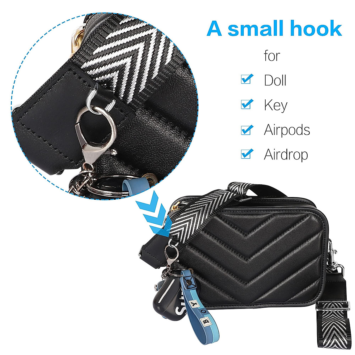 M10M15 Purse Strap Women Replacement Crossbody Strap Handbag Wide Adjustable Shoulder Belt for Guitar Luggage Camera