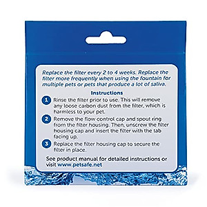 PetSafe Drinkwell 360 Premium Carbon Filters, Dog and Cat Water Fountain Filters, 12 Pack