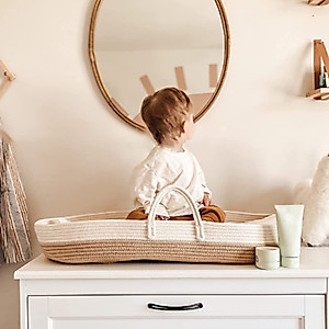 WskLinft Baby Basket Non-Slip Wear-Resistant Baby Cradle Mummy Carriage for Home Brown