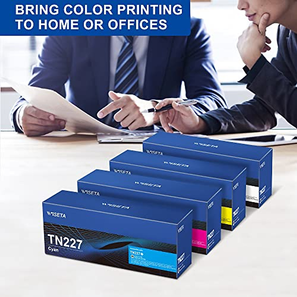 TN227 TN 227 TN227BK/C/M/Y High Yield 4 Pack Compatible Toner Cartridge Replacement for Brother TN227 TN223 TN-223BK/C/M/Y for MFC-L3770CDW HL-L3270CDW MFC-L3750CDW HL-L3290CDW HL-L3210CW HL-L3230CDW
