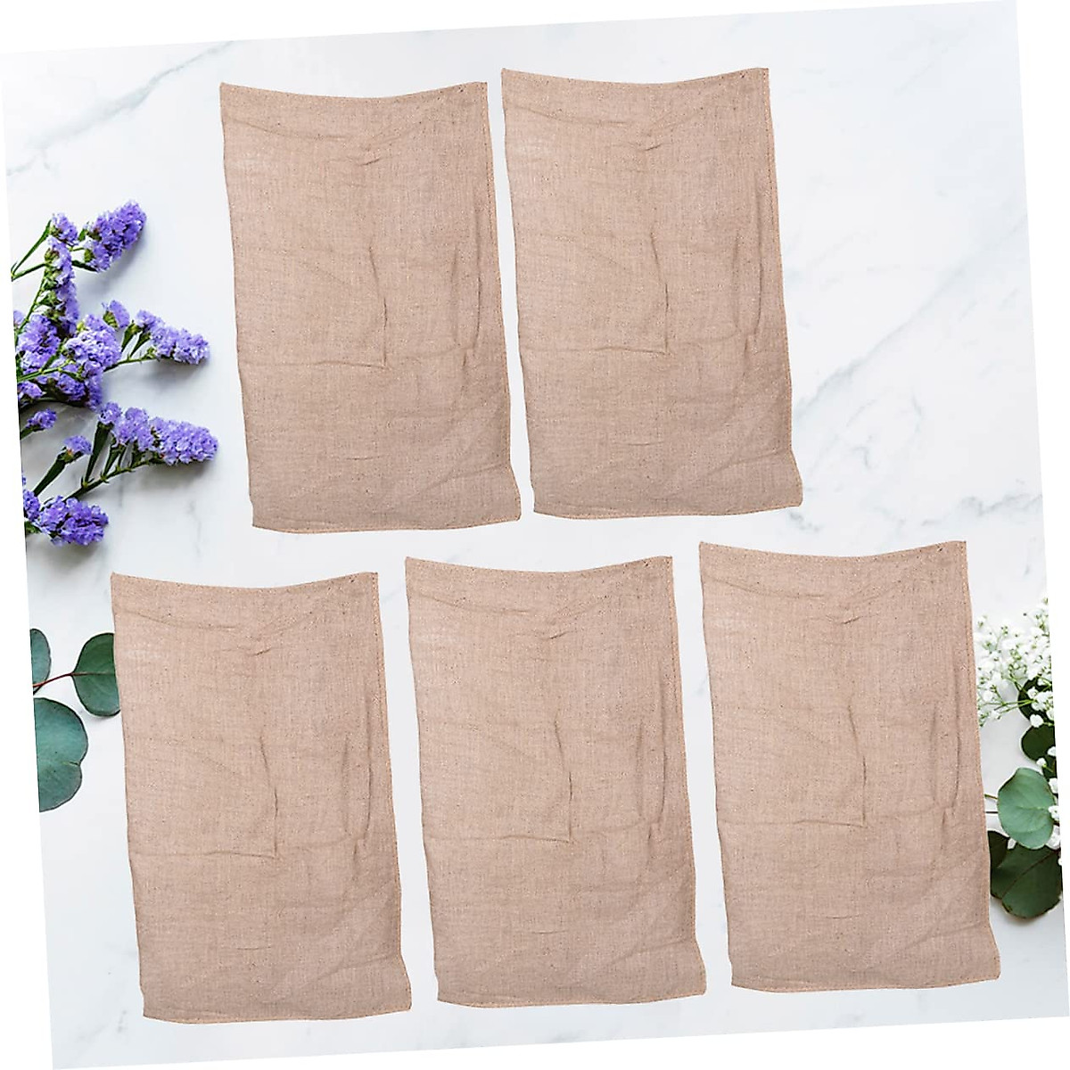 Yardwe 5pcs sack jute vegetable storage bags vegetable jute bag kitchen storage bag mesh storage bag jute bags Burlap Bags potato storage muslin produce? bag food storage grow bag Muslim
