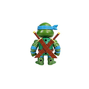 Jada Toys Teenage Mutant Ninja Turtles 4 Leonardo Die-cast Figure, Toys for Kids and Adults, Blue