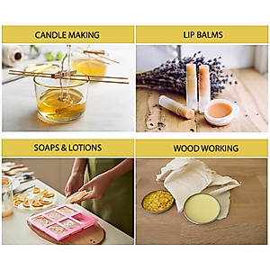 Beesworks Candelilla Wax Pellets Approximately 1lb (16 Ounce) | 100% Pure Food Grade Vegan Wax for DIY Candle Making, Soap, and Lip Balm | Cosmetic Grade Wax