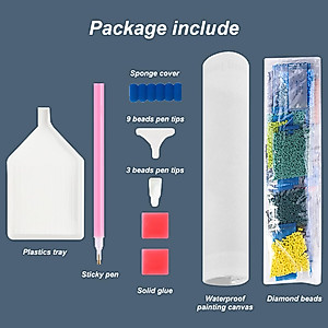 Stalente Diamond Painting Kits for Adults, 5D DIY Diamond Art Kits for Beginners Round Full Drill Diamond Painting for Home Wall Decoration Gift 12×12inch, Mandala