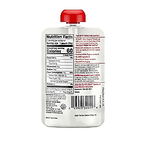 Earth's Best Organic Stage 2 Baby Food, Apple Peach and Oatmeal, 4.2 oz. Pouch (Pack of 12)