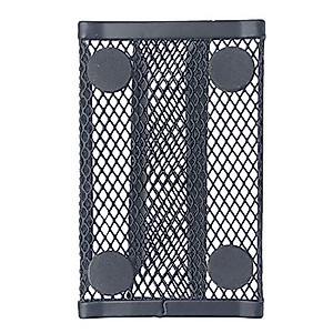 Desktop Stacking Business Card File Holder/Stand from Chris.W, 3-Tier, Metal Mesh Collection (Black)