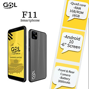GOL F11 Smartphone 3G 2G / Unlocked Cell Phone Dual SIM / 6.0in HD Screen/Android 32GB memory expandable storage/Dual camera 8+0.3 Mpx (RED)