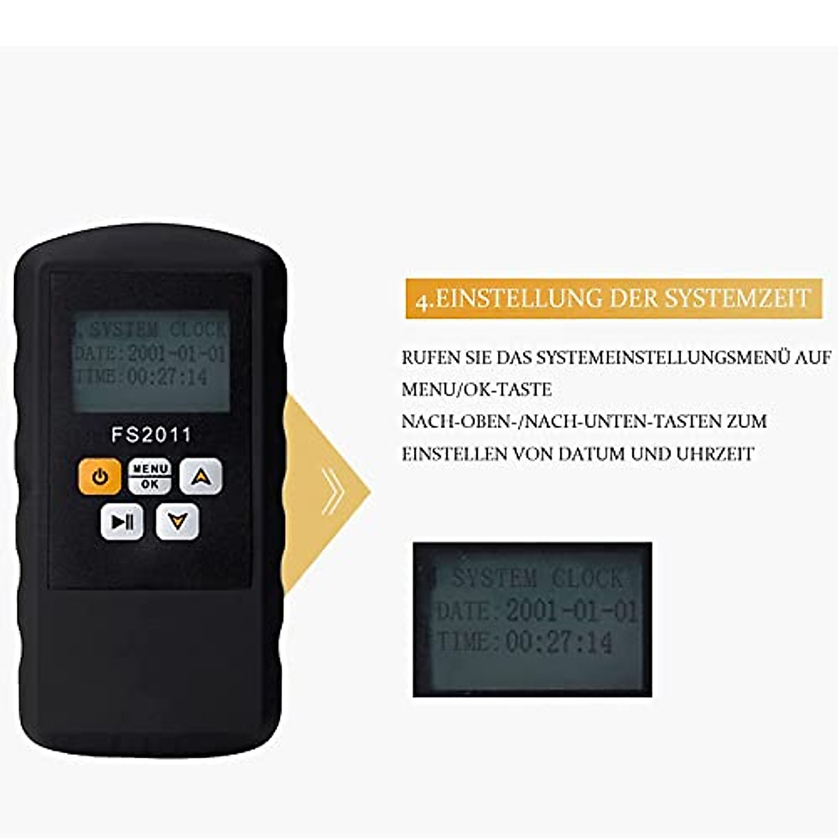 ZCM-JSD Geiger Counter Radiation Detector, Handheld High Accuracy Nuclear Radiation Meter ith 3 Alarm Modes,Body Radiation Dose Equivalent X γ Hard β Rays Detector