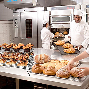 Tier Cooling Rack, Stackable Baking Rack Shelf, Kitchen Cookie Cooling Rack Baking Supplies for Bread Cake Biscuits and More (3-Tier Cooling Racks)