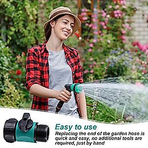 12 Pcs Garden Hose Shut off Valve Plastic Connect Water Hose Turn off Valve Garden Hose Connector Set with 6 Piece Anti Leak Valve Standard 3/4 Inch Thread and 12 Piece Rubber Gaskets