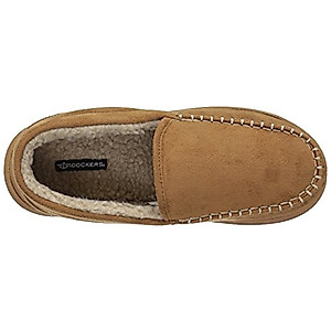 Dockers Men's Craig Ultra-Light Mid Moccasin Premium Slippers, Beige, 12 M US