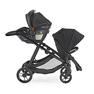 Contours Legacy Convertible Stroller, Single-to-Double Design, Reversible Seats, UPF 50 Sun Canopy, Height Adjustable Handle, 5-Point Safety Harness, Plenty of Storage - Carbon Grey