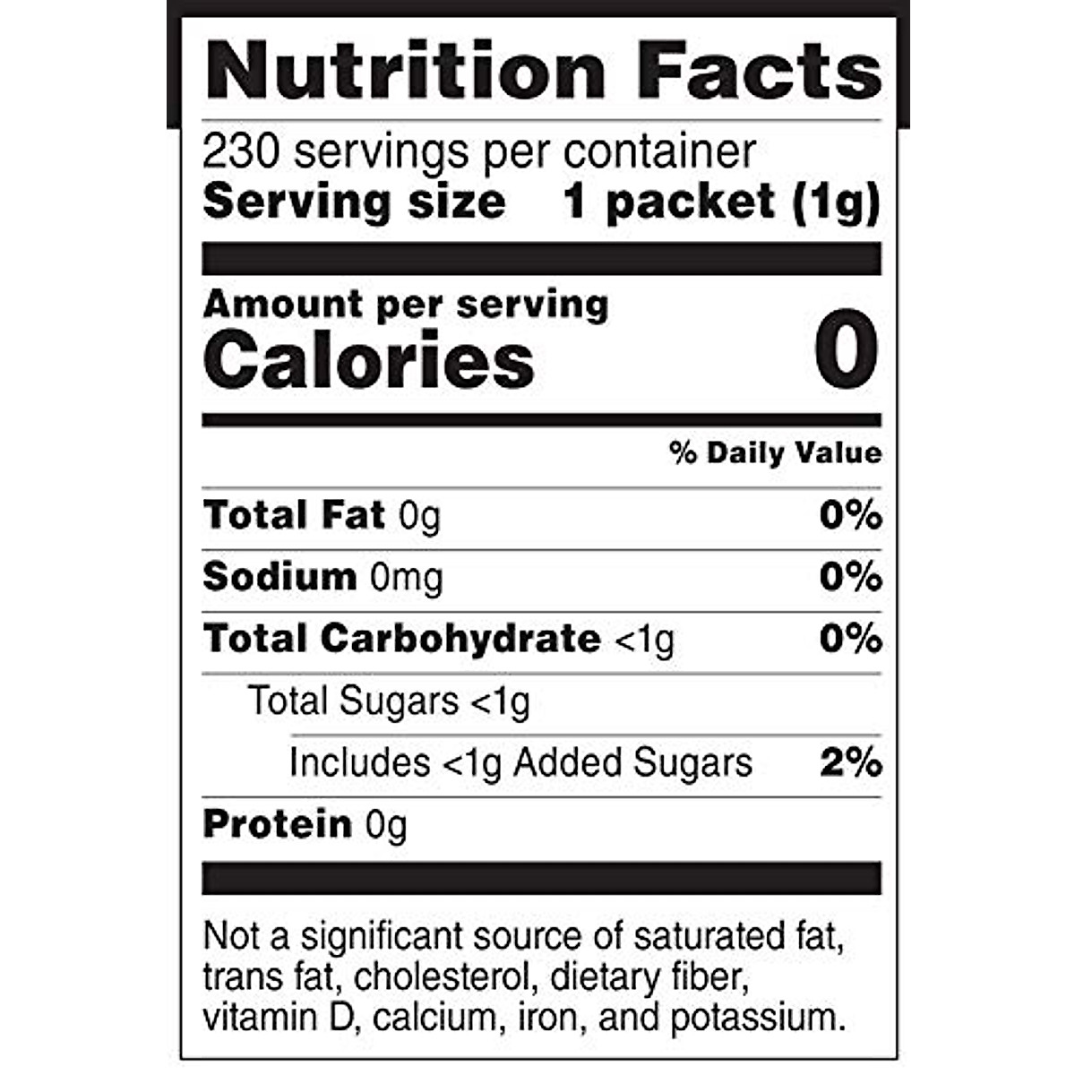 Amazon Brand - Happy Belly Zero Calorie Blue Aspartame Sweetener Powder Packet, 230 count (Previously Sugarly Sweet), 8.11 ounce (pack of 1)