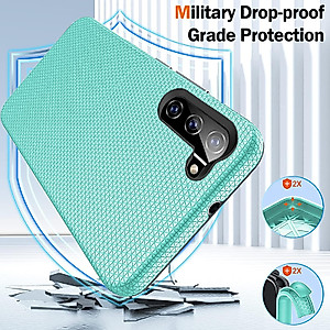 for Samsung Galaxy S23 Case with Screen Protector, Military Grade Drop Proof Protection Galaxy S23 Protective Case Rugged PC Hard & Silcone Shockproof Cover for Samsung S23 5G Phone Case Shell (Green)