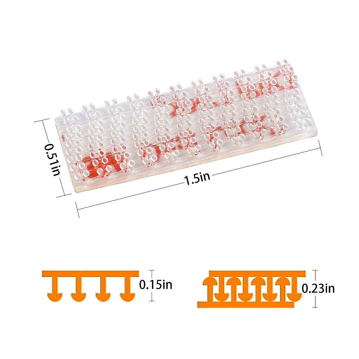 YeeBeny EZ Pass/I-Pass/Toll Tag Tape Mounting Kit, Glue Adhesive Dual Lock Tape Ezpass Tag Holder, 8pcs (4sets) Reclosable Fastener with Alcohol Prep Pad