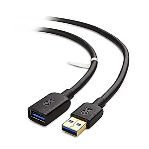 Cable Matters Long USB to USB Extension Cable 10 ft (USB 3.0 Extension Cable/USB Extender) in Black for Webcam, VR Headset, Printer, Hard Drive and More - 10 Feet