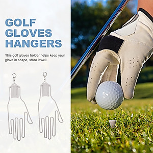 NOLITOY Gold Gloves Bracket Golf Gloves Rack 2pcs Golf Glove Holder Lovers Abs Forming Machine White Outdoor Golf Gloves Holder Keeper Gloves