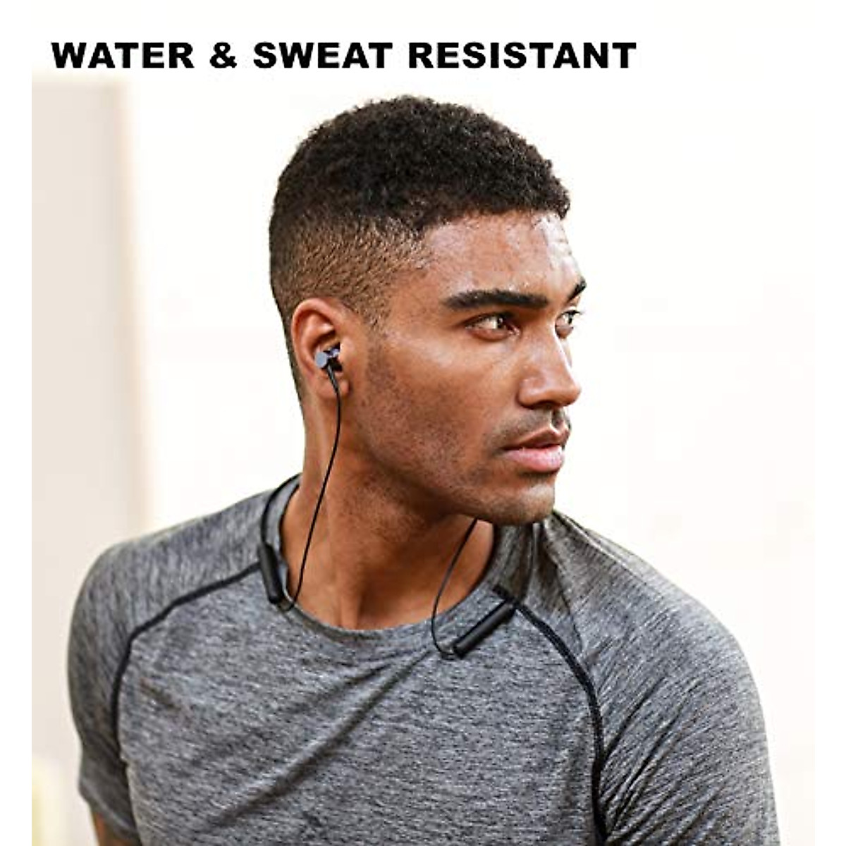 1MORE Piston Fit Wireless Headphones,Bluetooth Neckband Earphone 8H Playtime,IPX4 Sweatproof Earbuds With Mic for Phone Calls,Home Office