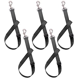 Loaged Adjustable Nylon Bucket Strap （5 Pack）- for Hay Nets, Water Buckets, Hanging Strap,Horse Outdoor Feeders,Heavy Duty Horse Water Feed, 30"