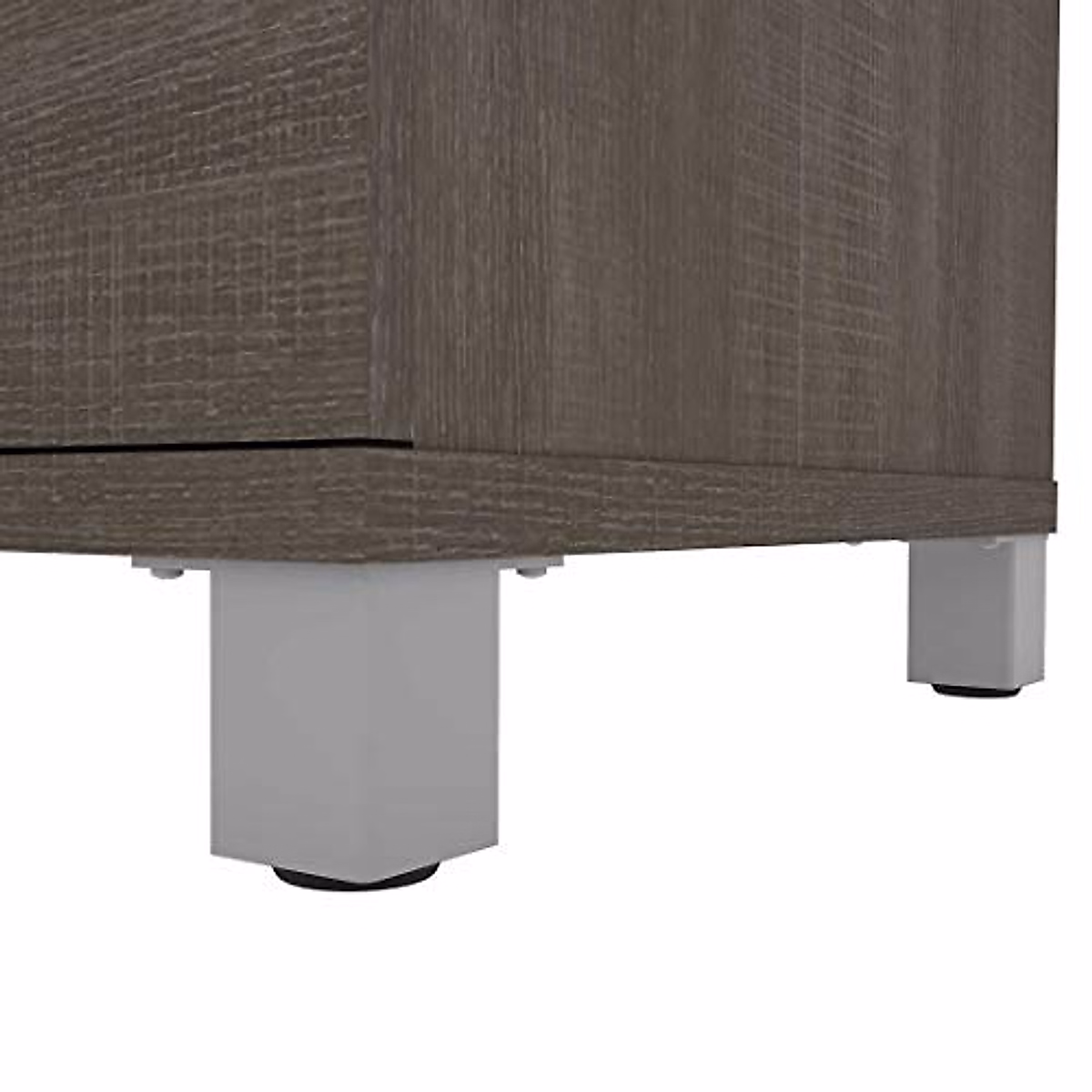 Bestar L Shaped Computer Desk with Storage, 72-inch Corner Desk with Storage, Desk for Office