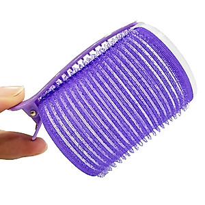 ROPIKIS Hair Rollers Set - Self-Grip Velcro Curlers for Volume and Blowout Look on Thick, Fine, Medium or Long Hair (6 Large, 6 Medium, 6 Small, 12 Clips)