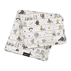 Milk Snob Star Wars Baby Blanket, Precious Padawans - Super Soft, Weighted, Dual Layer - Newborn Swaddle, Security Blanket, Nursery Room Toddler Bed Essentials, Premium Rayon Blend, 35x35