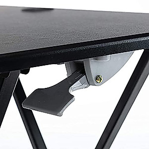 Legend Vansen Adjustable Height Standing Desk Converter Wide Laptop Riser or Dual Monitor Workstation, 32 Inch, Black
