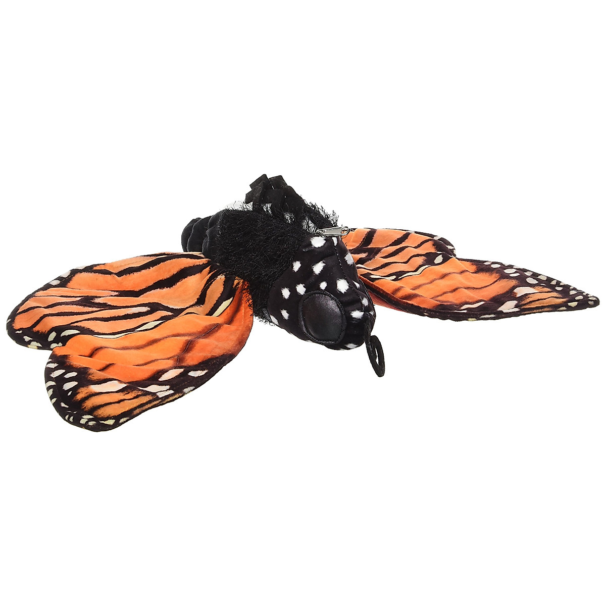 Folkmanis Monarch Life Cycle Reversible Hand Puppet Plush, Red-Orange/Purple/Black, 8"