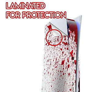 ITS A SKIN Skins Compatible with Sony Playstation 5 Console Disc Edition - Protective Decal Overlay stickers wrap cover - Blood Splatter Dexter
