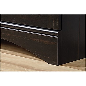 Pemberly Row Contemporary Storage Cabinet with Doors and 4 Adjustable Shelves in Antique Brown